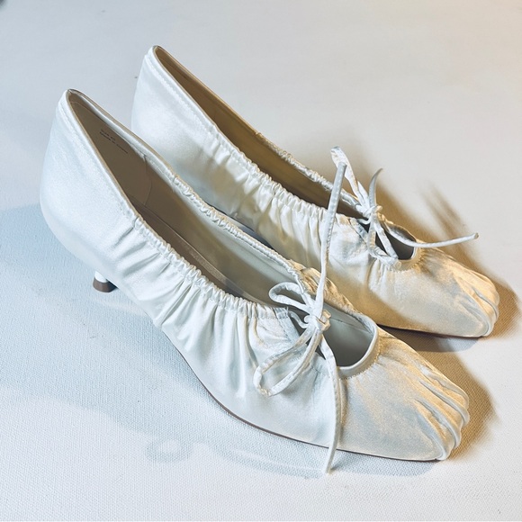 For Love And Lemons | Shoes | 98 For Love Lemons Elegant White Satin ...